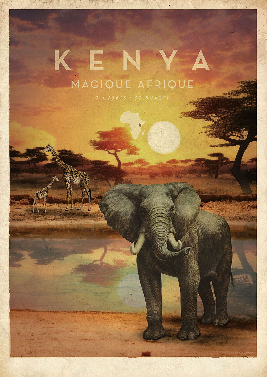 Soil Prints: Magique Afrique, Kenya Print – soilprints